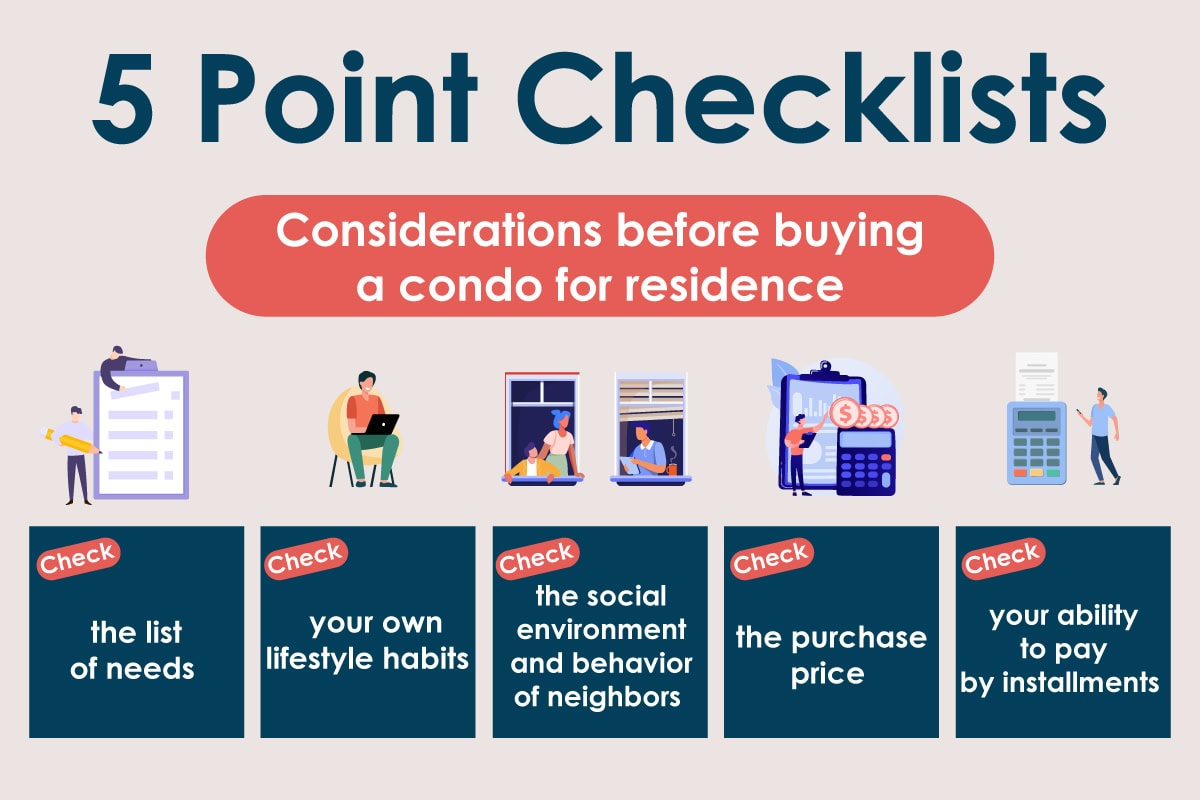 5 point Checklists Considerations before buying a condo for residence ...